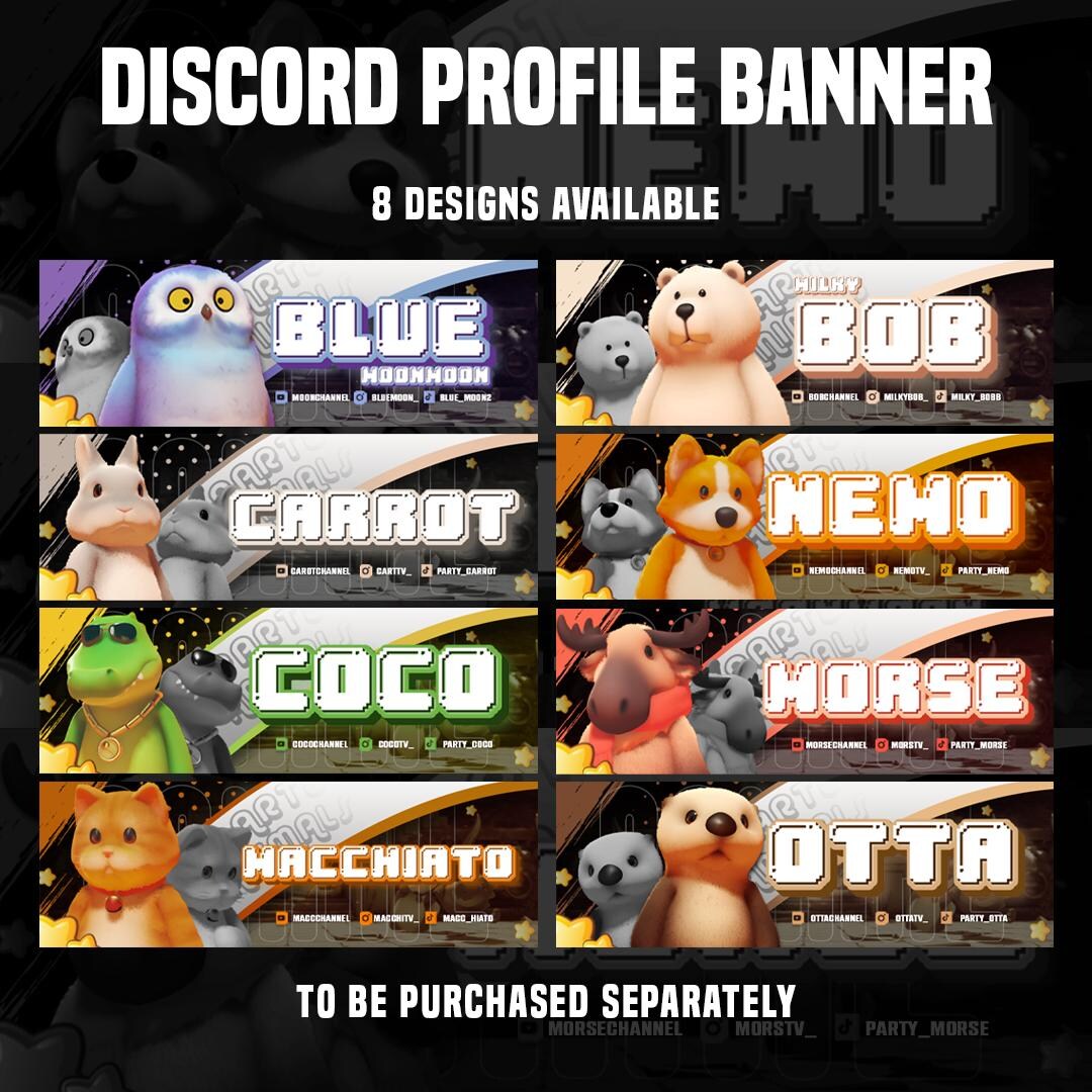 Discord Profile Banner - [party Animal Version] - Etsy