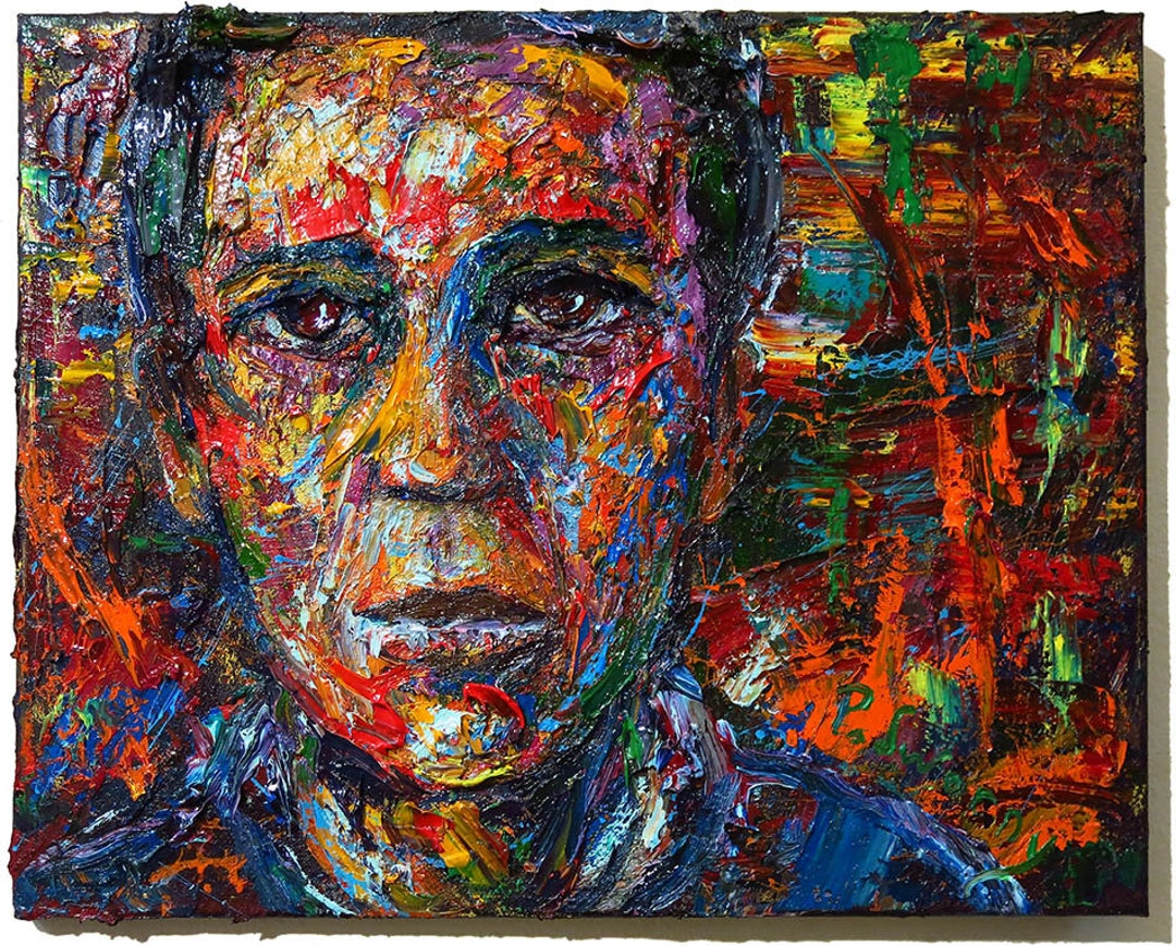 Original Painting on Gallery Wrapped Stretched Canvas of 16 by 20 by 3/ ...