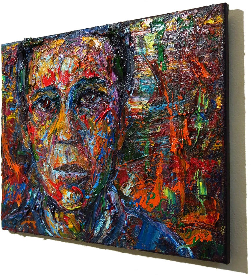 Original Painting on Gallery Wrapped Stretched Canvas of 16 by 20 by 3/ ...