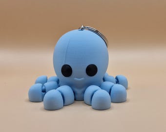 3D Printed Articulated Baby Octopus: Fidget Desk Toy - Etsy