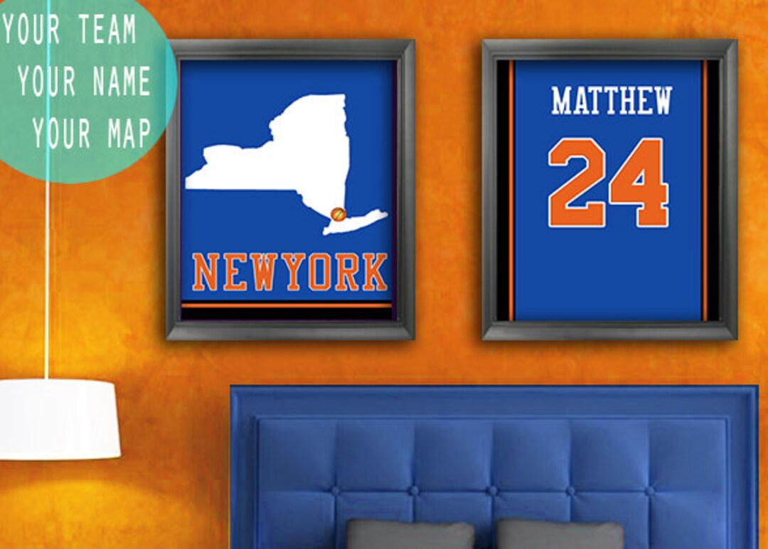 Uniform Map Us State Poster Basketball Customize NBA Man Sports ...