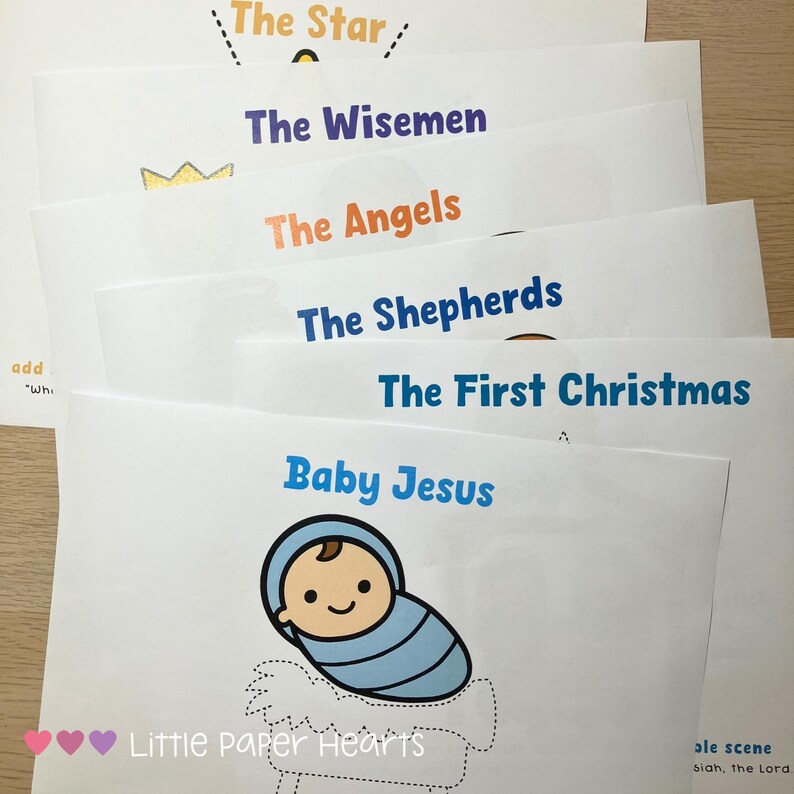 Nativity Playdough Mats | the First Christmas | INSTAND DOWNLOAD ...