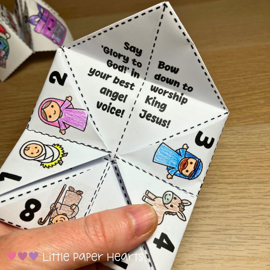 Nativity Christmas Chatterbox | Printable Kids Activity (instant ...