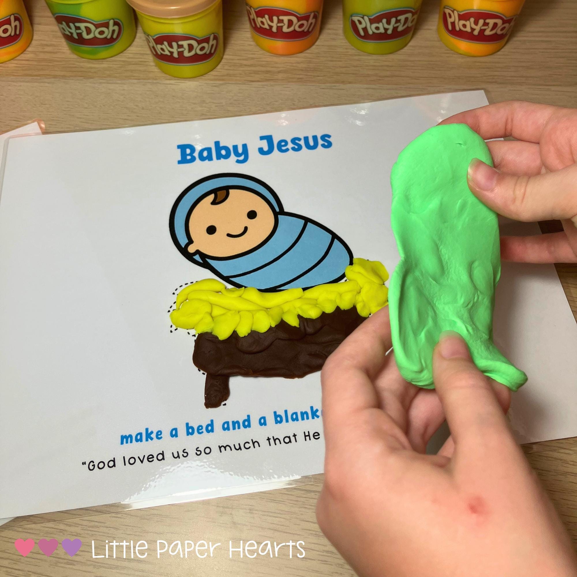 Nativity Playdough Mats | the First Christmas | INSTAND DOWNLOAD ...