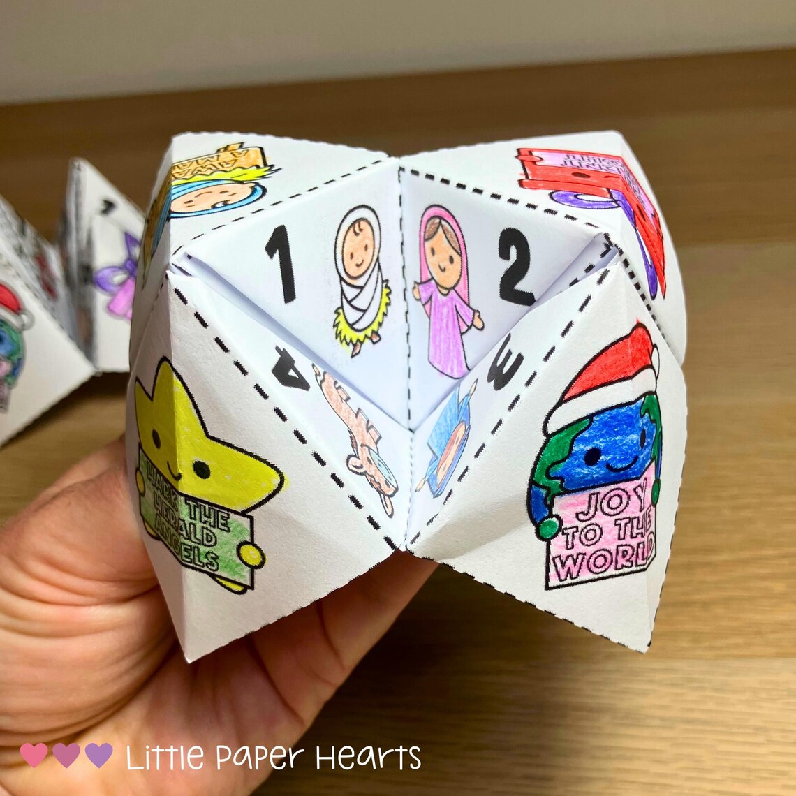 Nativity Christmas Chatterbox | Printable Kids Activity (instant ...