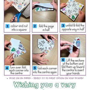 Nativity Christmas Chatterbox | Printable Kids Activity (instant ...