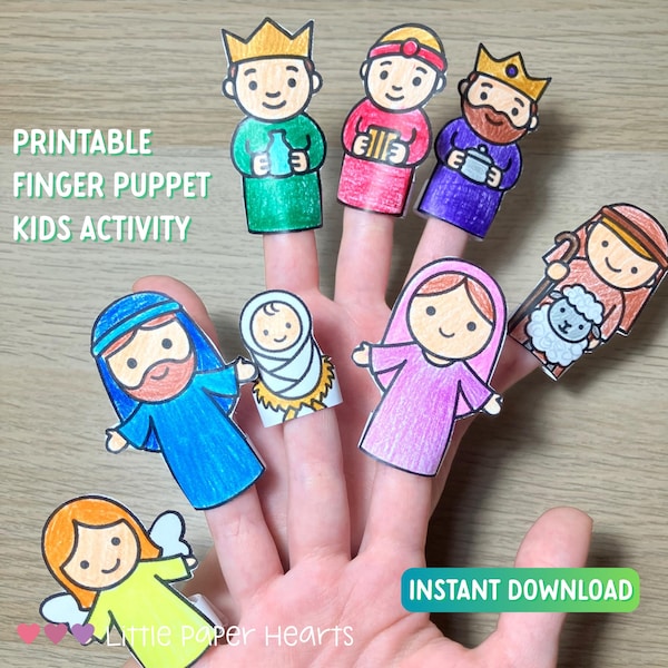 Finger Puppet Set - Etsy