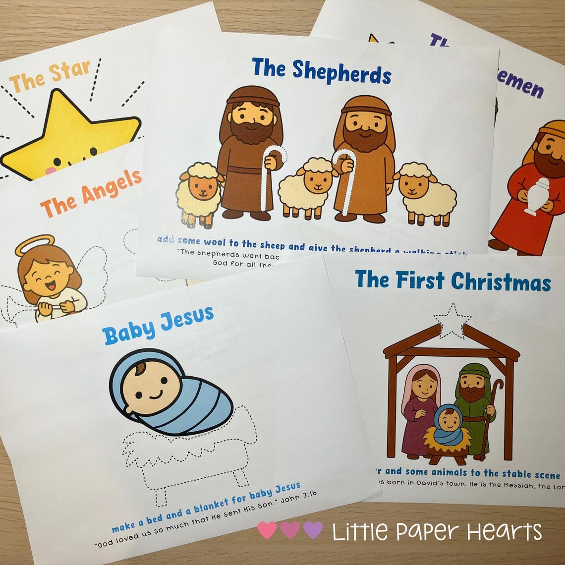 Nativity Playdough Mats | the First Christmas | INSTAND DOWNLOAD ...