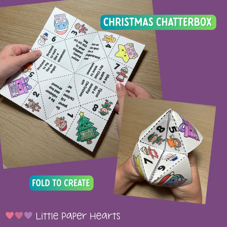 Nativity Christmas Chatterbox | Printable Kids Activity (instant ...