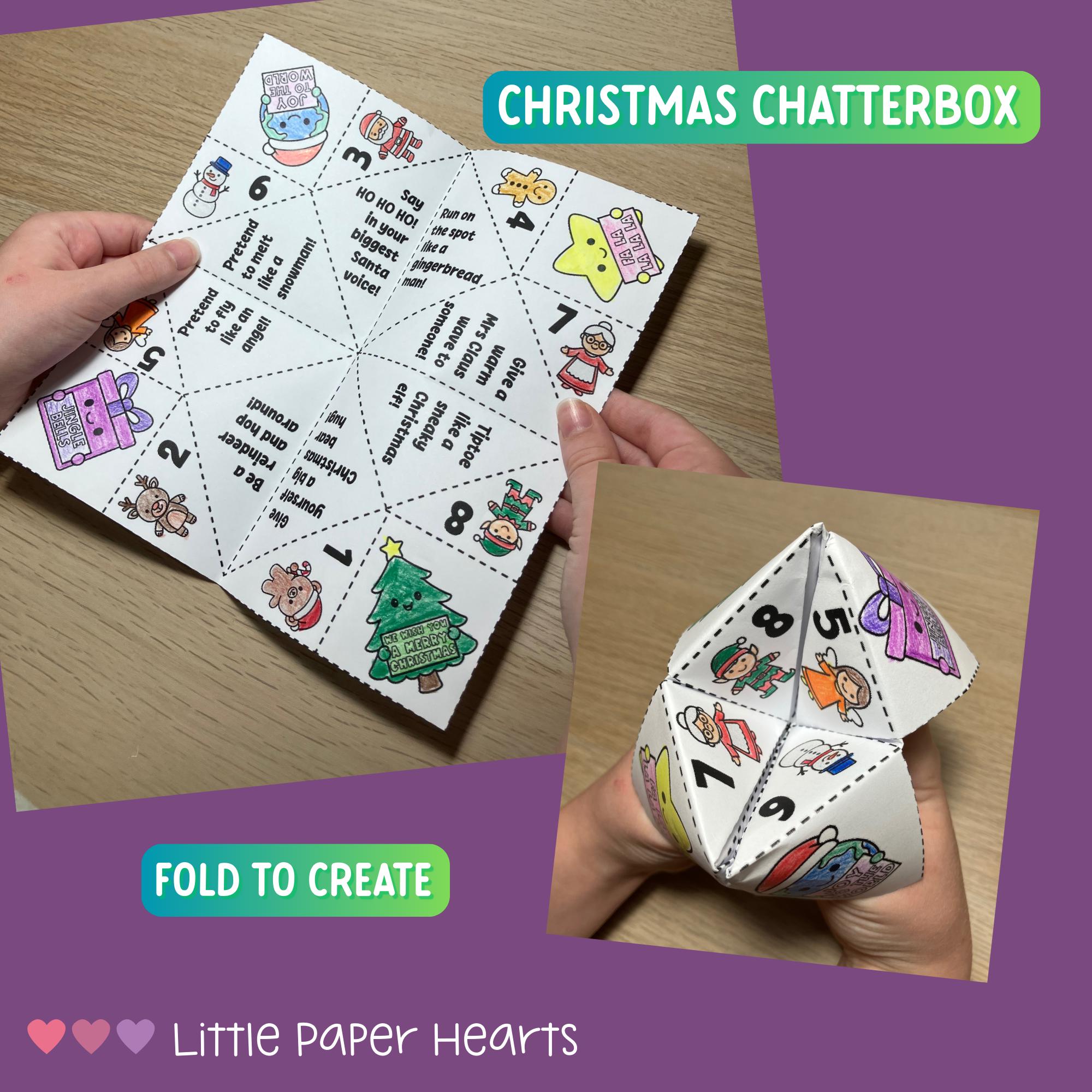 Nativity Christmas Chatterbox | Printable Kids Activity (instant ...