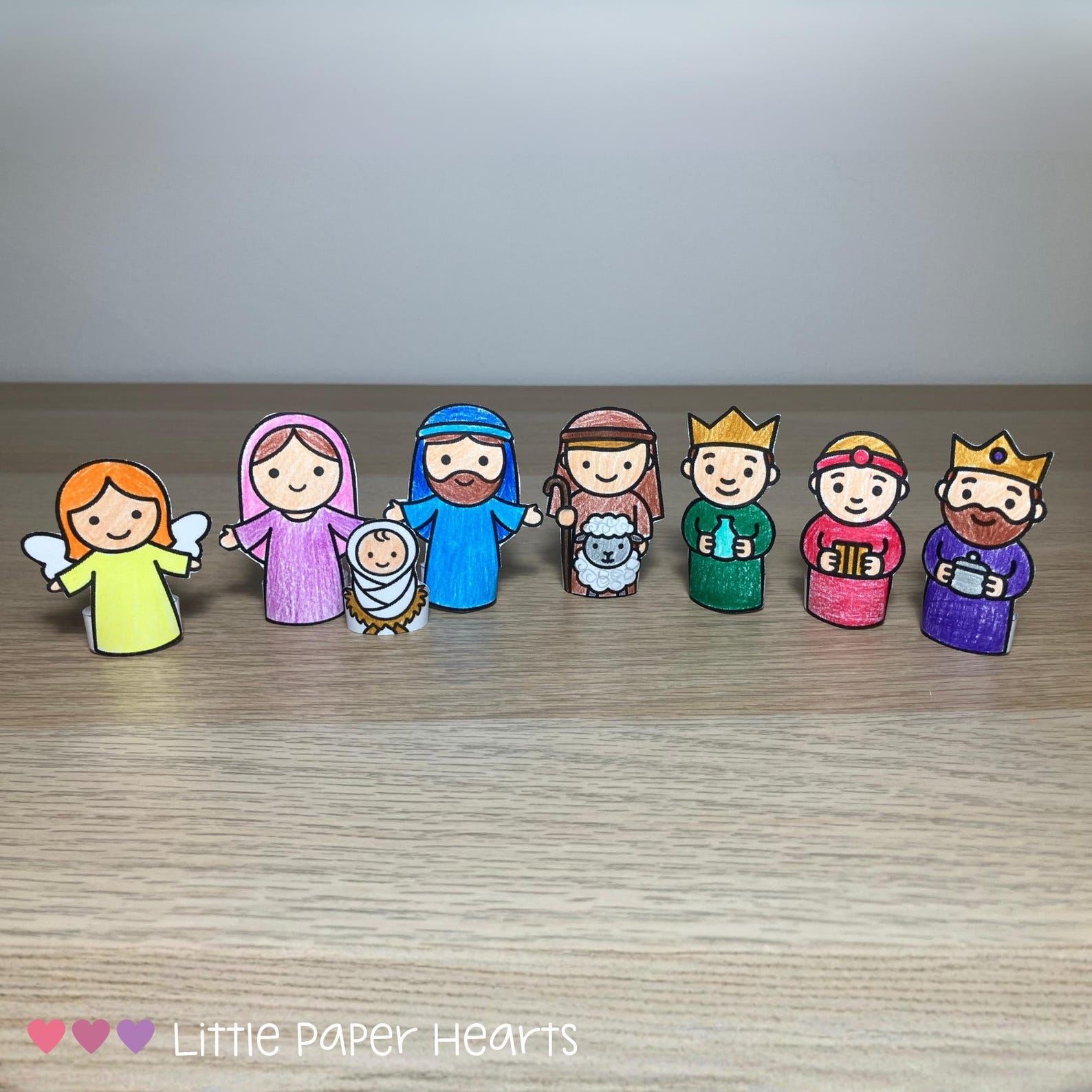 Christmas Nativity Finger Puppets | Printable Kids Activity (instant ...