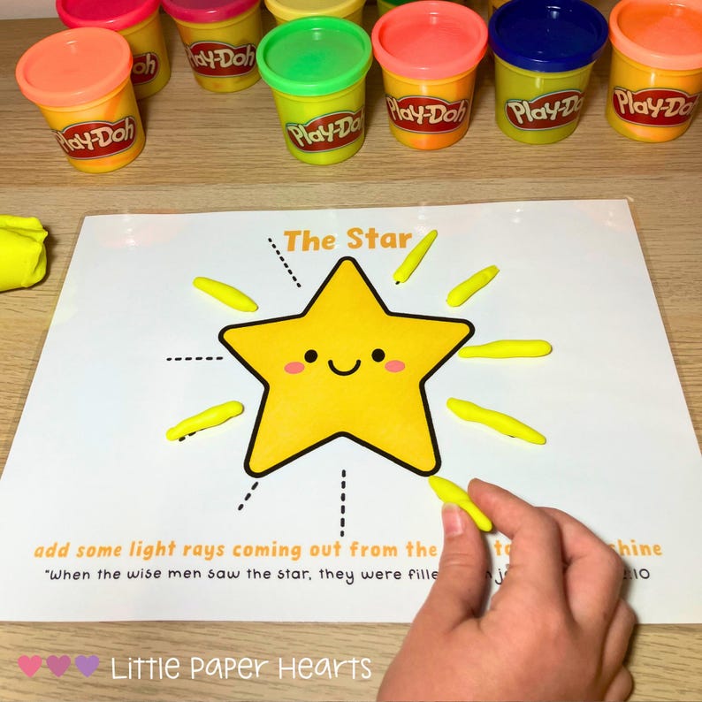 Nativity Playdough Mats | the First Christmas | INSTAND DOWNLOAD ...