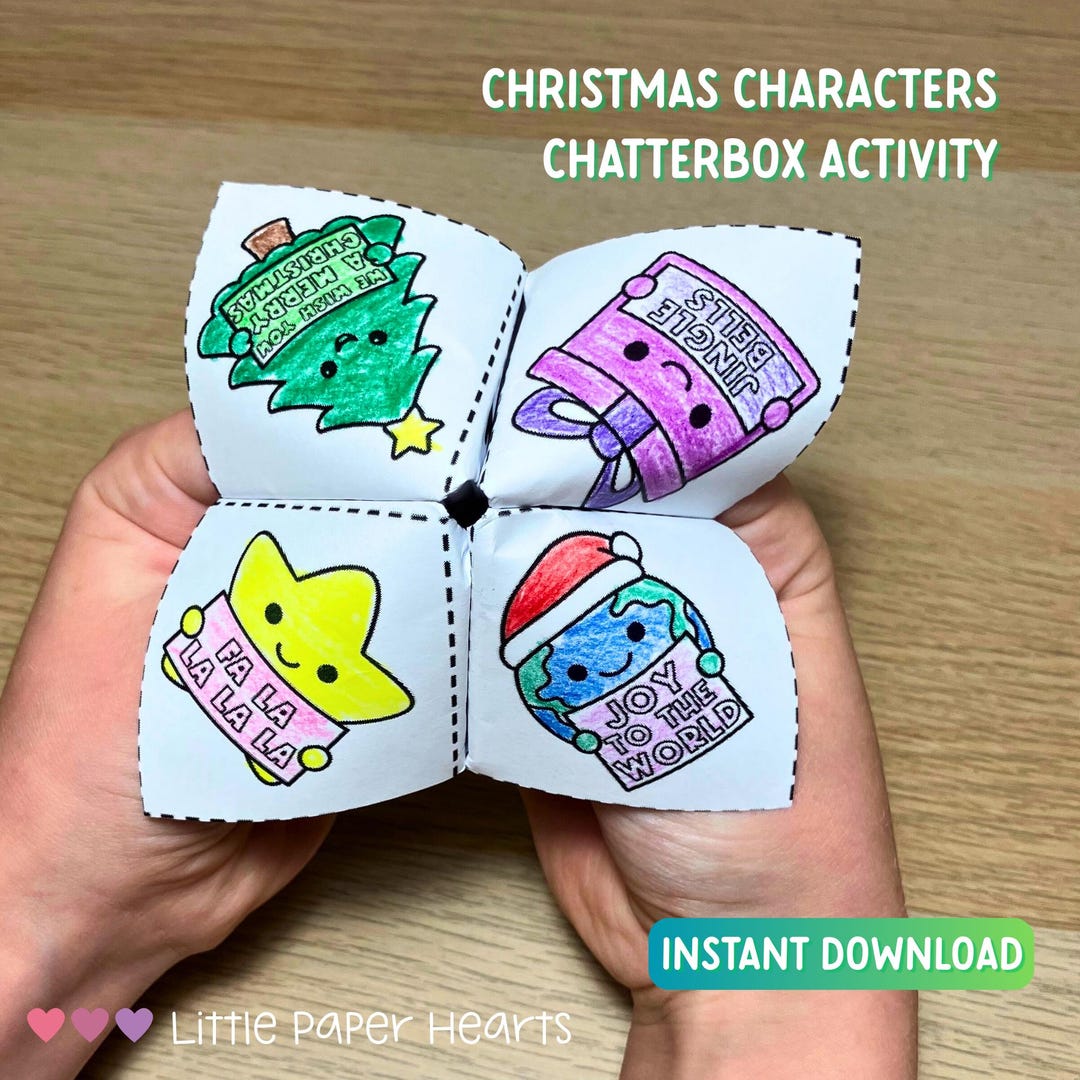 Christmas Chatterbox | Printable Kids Activity (instant Download) - Etsy