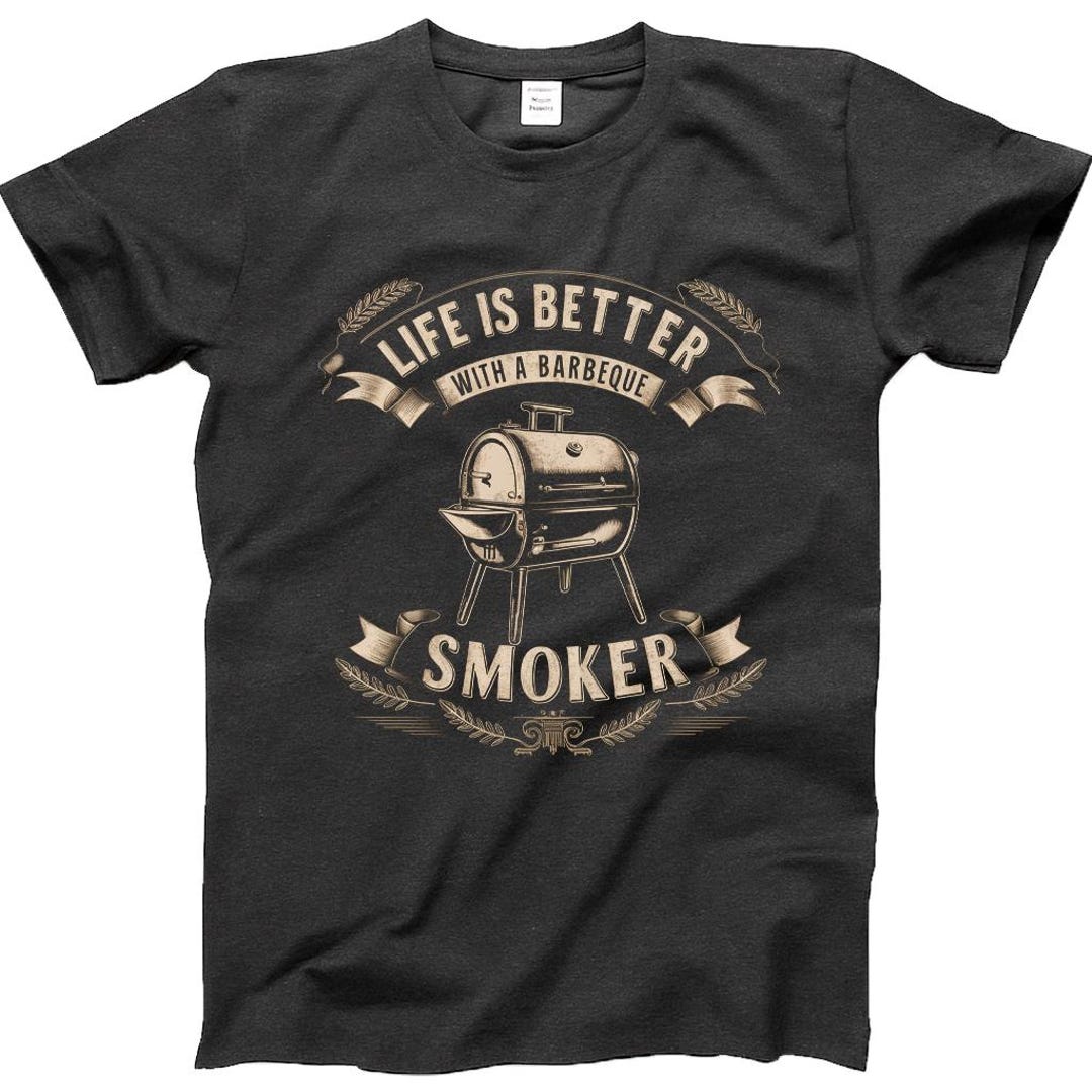 BBQ Smoker Shirt: Grilling Pitmaster Dad Gift, Vintage Cook Tee - Etsy