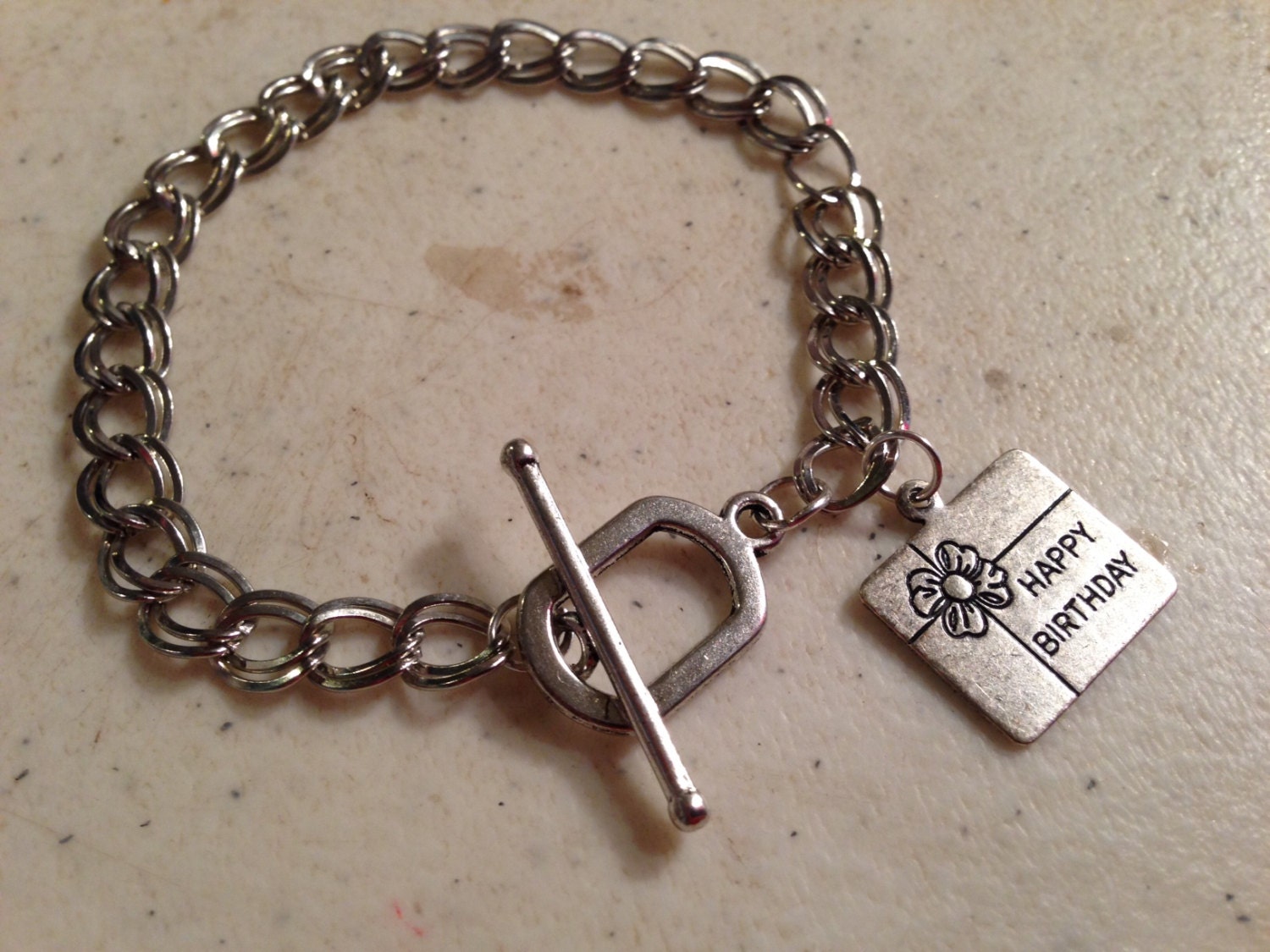 Silver Bracelet - Happy Birthday Jewelry - Chain Jewellery - Fashion ...