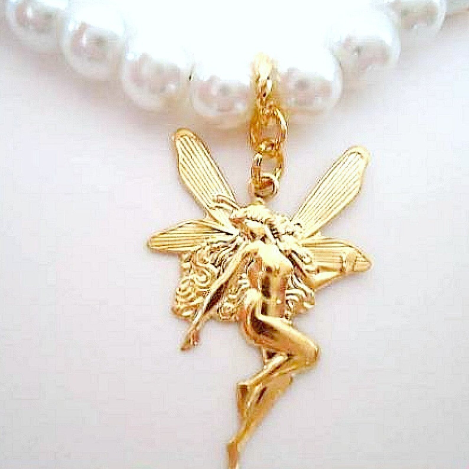 Pearl Bracelet Gold Fairy Charm Wedding Jewelry June - Etsy
