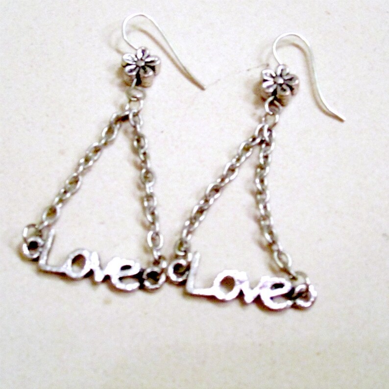 Love Earrings - Love Jewelry - Chandelier Jewelry - Silver Jewellery ...