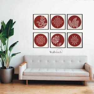 Kolam Wall Art Prints: Minimalist South Indian Decor (digital Download ...
