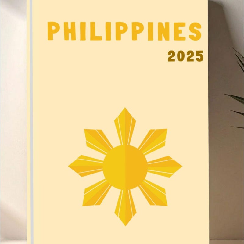 Philippines Printable Map - Etsy
