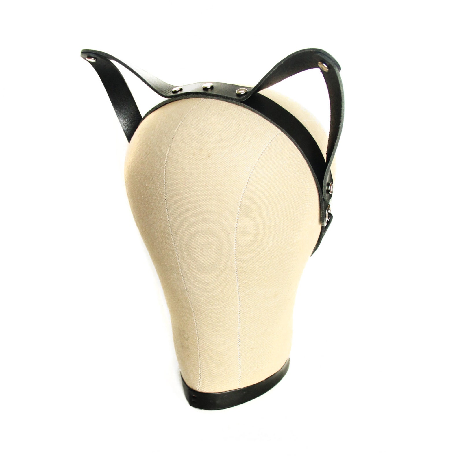 Leather Cat Ears Black Leather Cat Ears Headband Etsy
