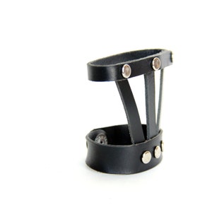 Trifecta Hand Harness -- Black Leather - Etsy