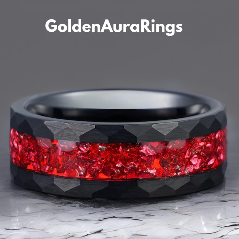 Tungsten Ruby Ring - Etsy