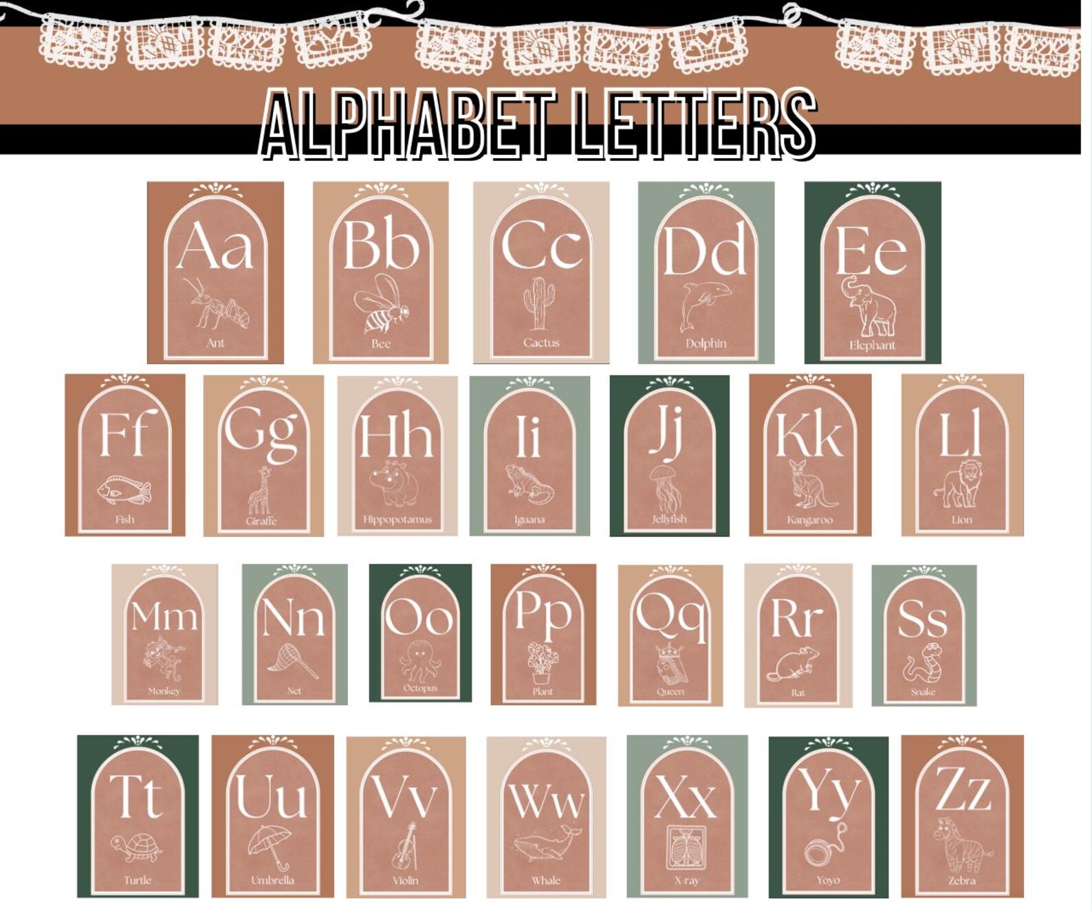 Cielito Lindo Classroom Decor, Terracotta, Talavera - Etsy