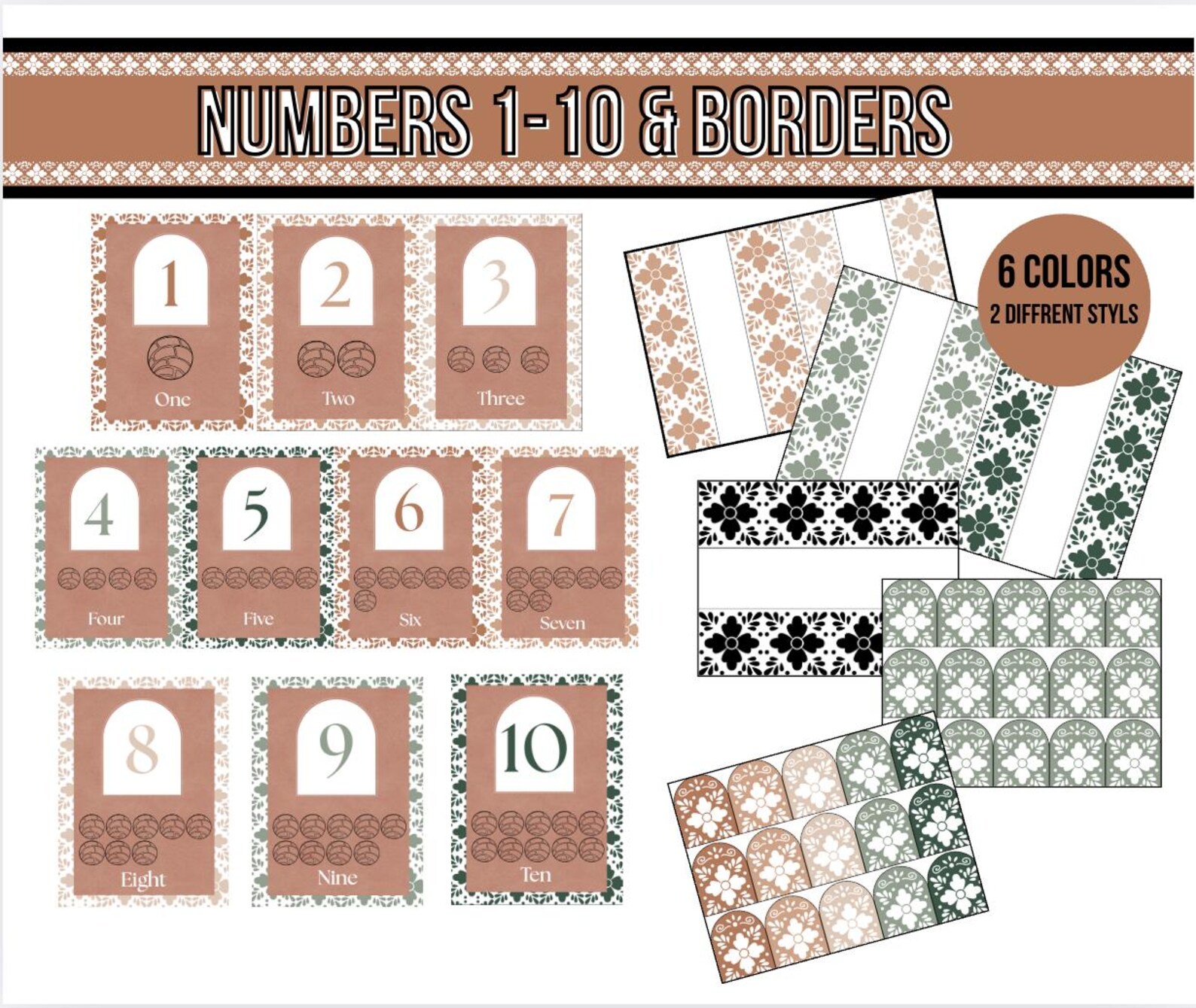 Cielito Lindo Classroom Decor, Terracotta, Talavera - Etsy