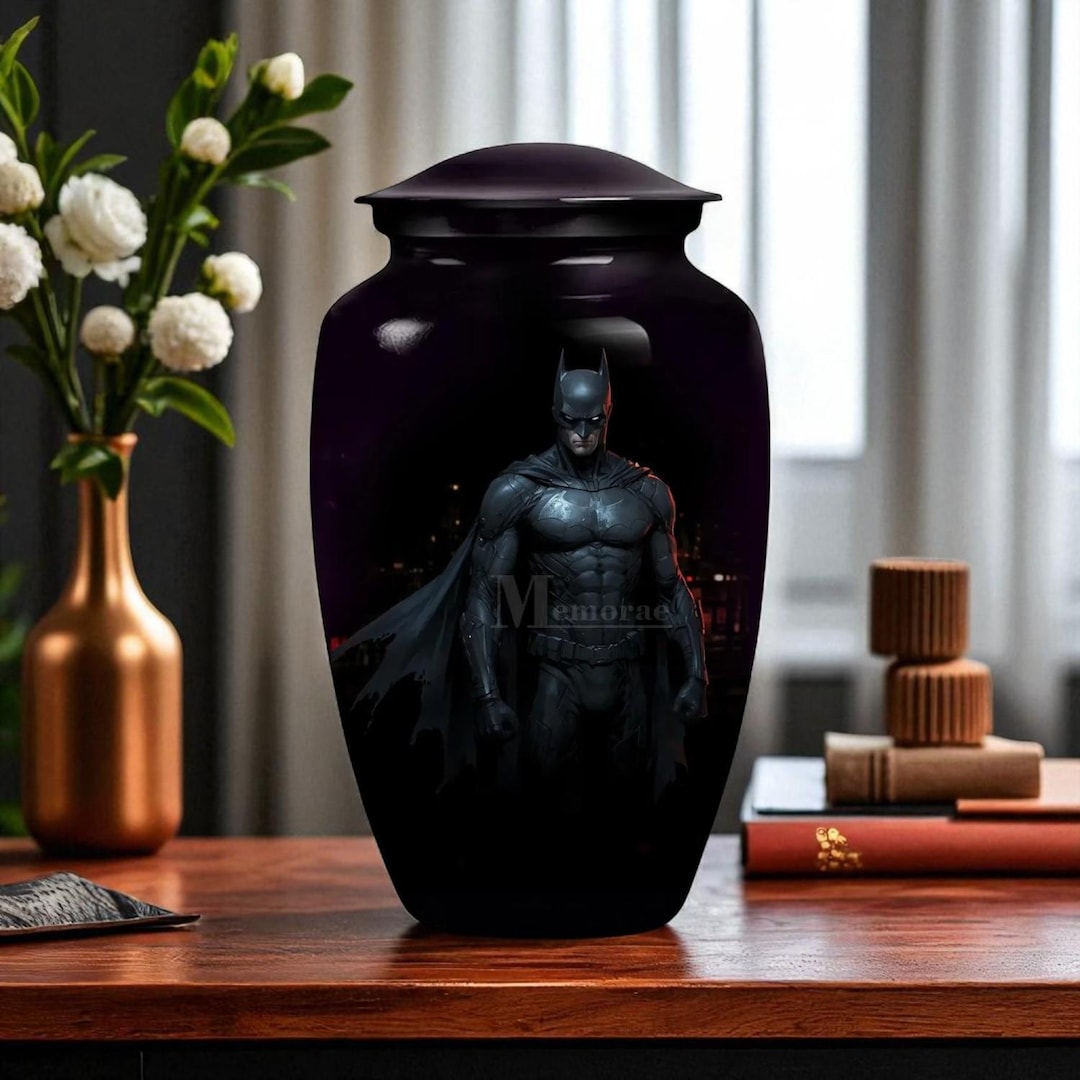 Superhero Inspired Urn Box Unique Memorial Ashes Cremation Urn Keepsake ...