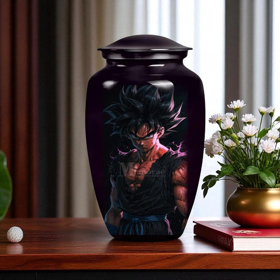 Anime Cremation Urn for Ashes Anime Hero Inspired Warrior Memorial Urn ...