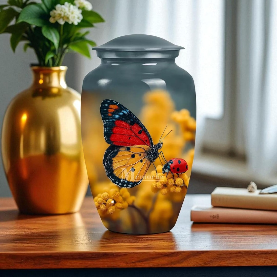 Butterfly Cremation Urn for Ashes – Nature Inspired Memorial Urn With ...