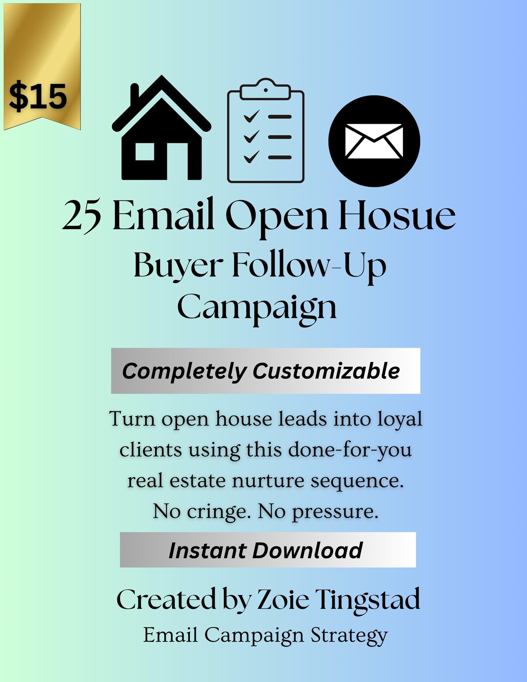 25 Real Estate Email Templates | Open House Follow-up Campaign | Buyer ...