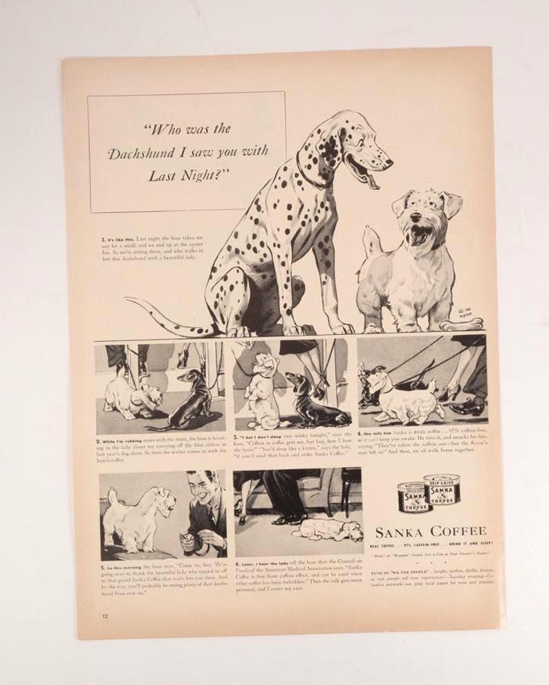 1939 Sanka Coffee - Original Vintage Print Ad - Etsy