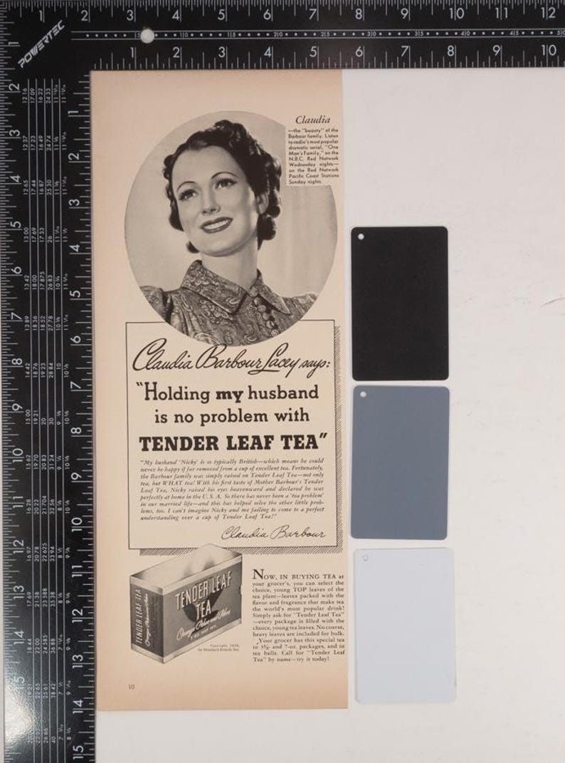 1939 Tender Leaf Tea - Original Vintage Print Ad - Etsy