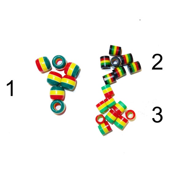 4 Rasta Reggae Dreadlock Bead Sister Locks Jewelry Viking - Etsy