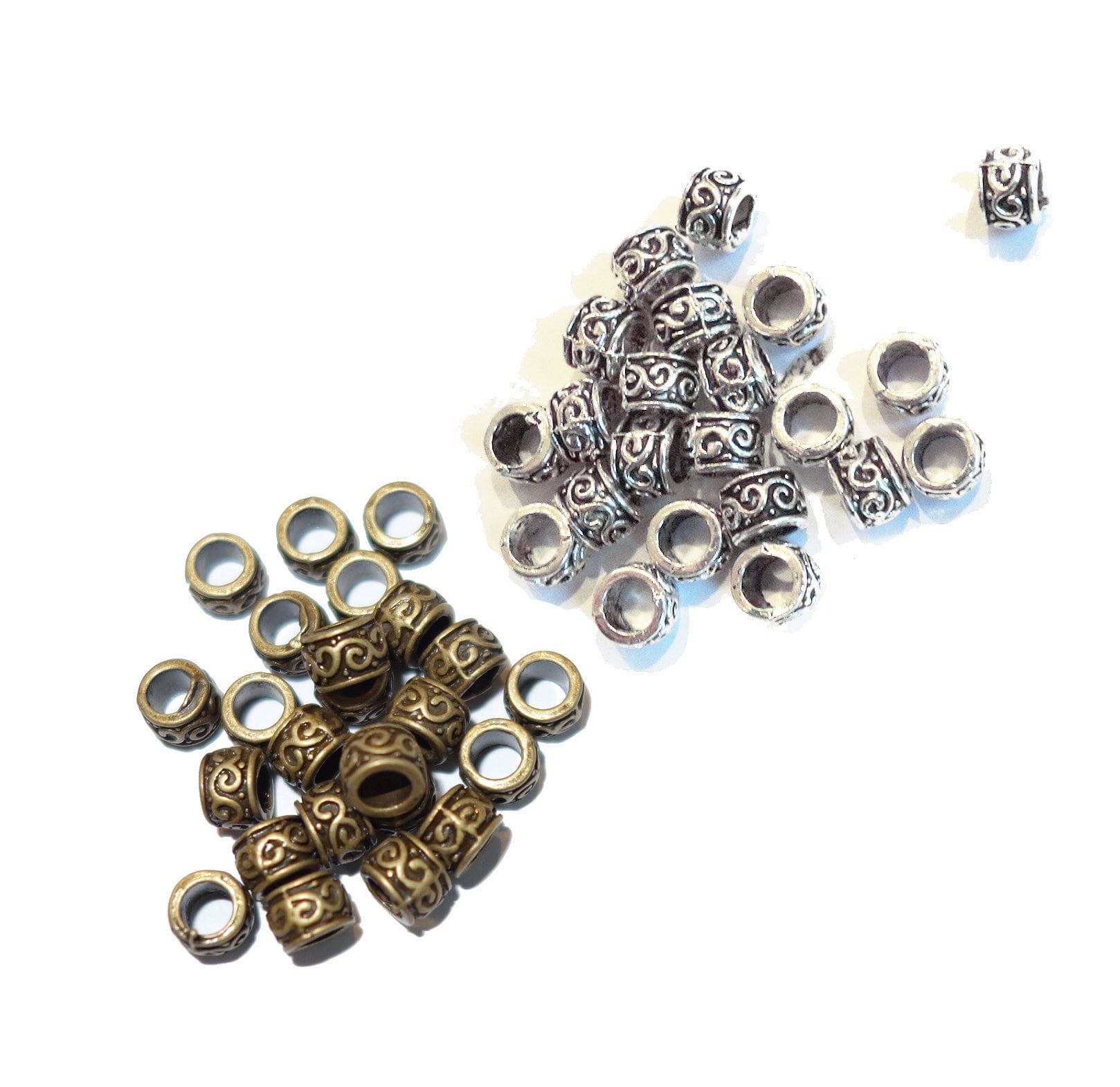 6 Bronze / Silver or Golden Aztec Beard or Dreadlock European | Etsy