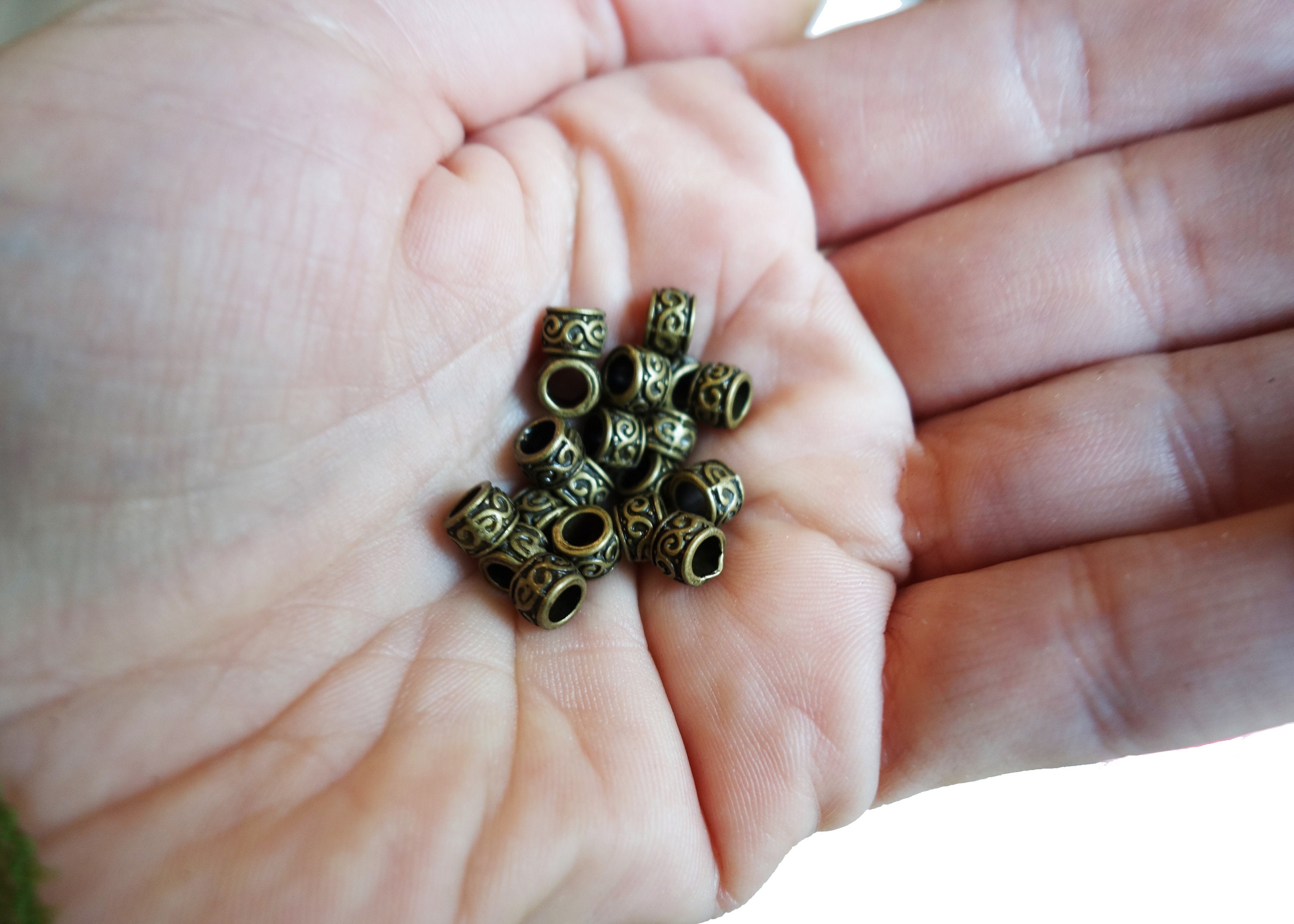 6 Bronze / Silver or Golden Aztec Beard or Dreadlock European | Etsy