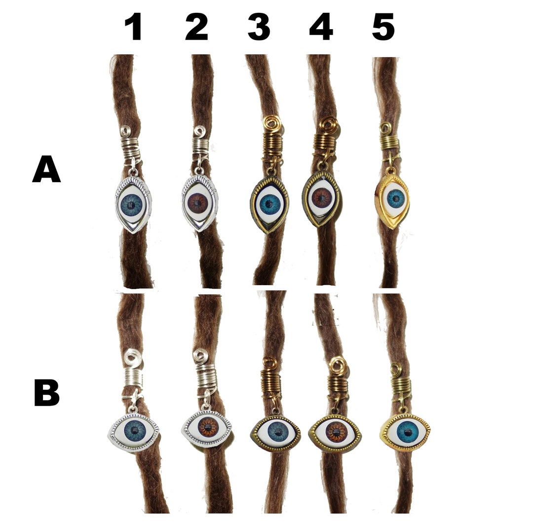 3th Evil Eye Dread Dreadlock Bead - Etsy