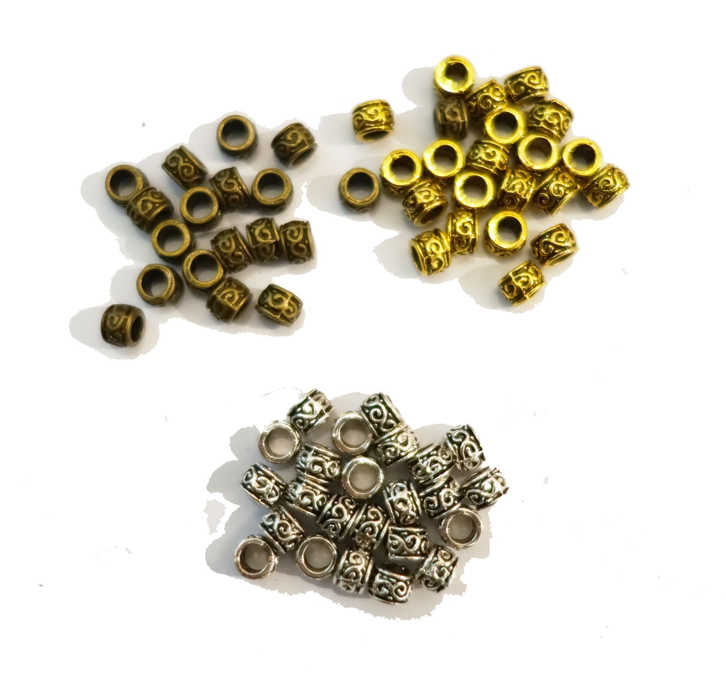 6 Bronze / Silver or Golden Aztec Beard or Dreadlock European - Etsy