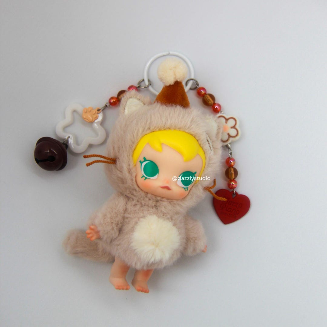 Cute Brown Baby Molly Pocket Friends Keychain / Bag Charm - Etsy