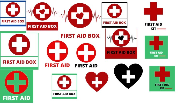 First Aid Kit SVG PNG Bundle | Medical Cross Digital Download | First ...