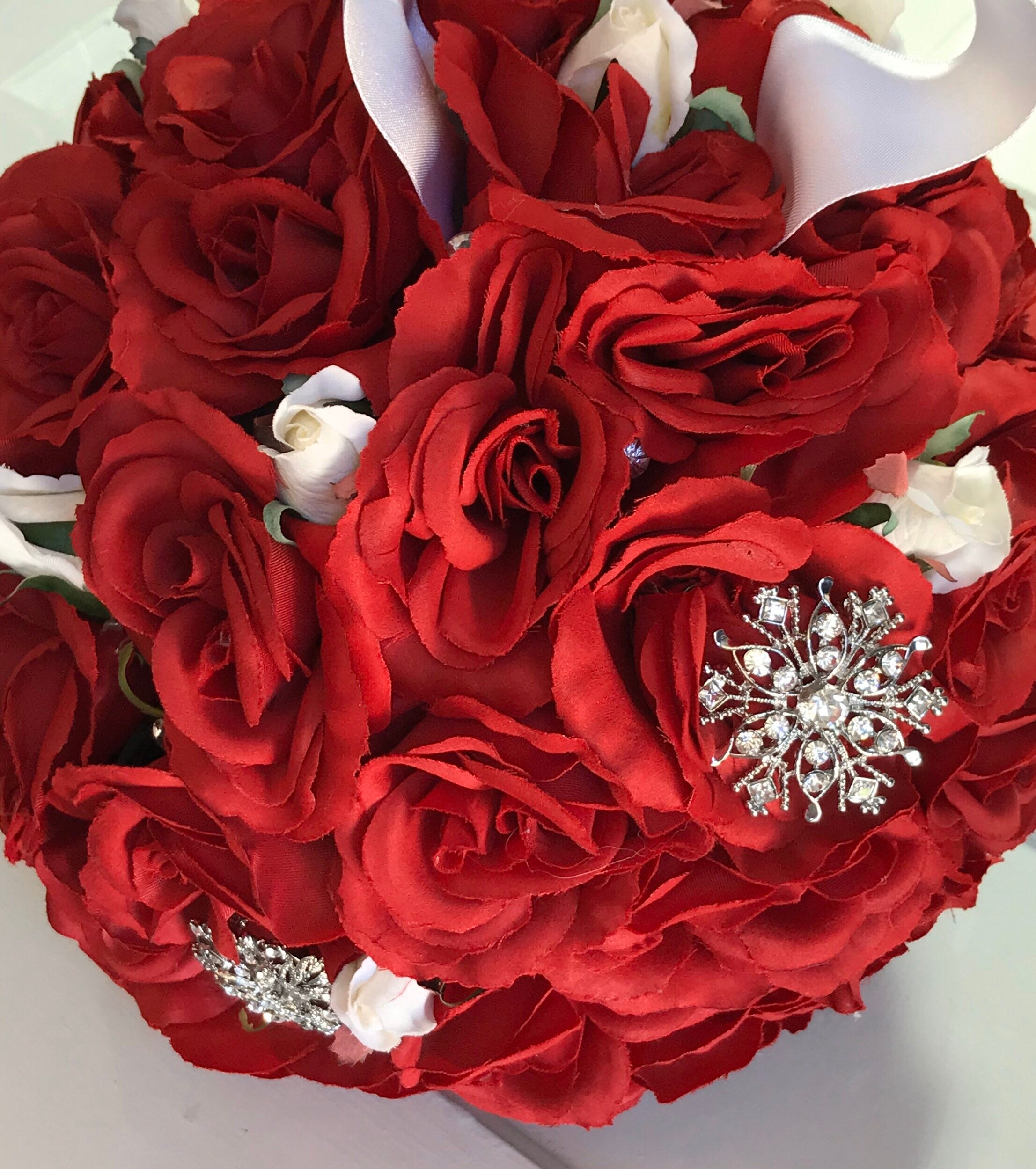 Ball Of Red Roses Bouquet