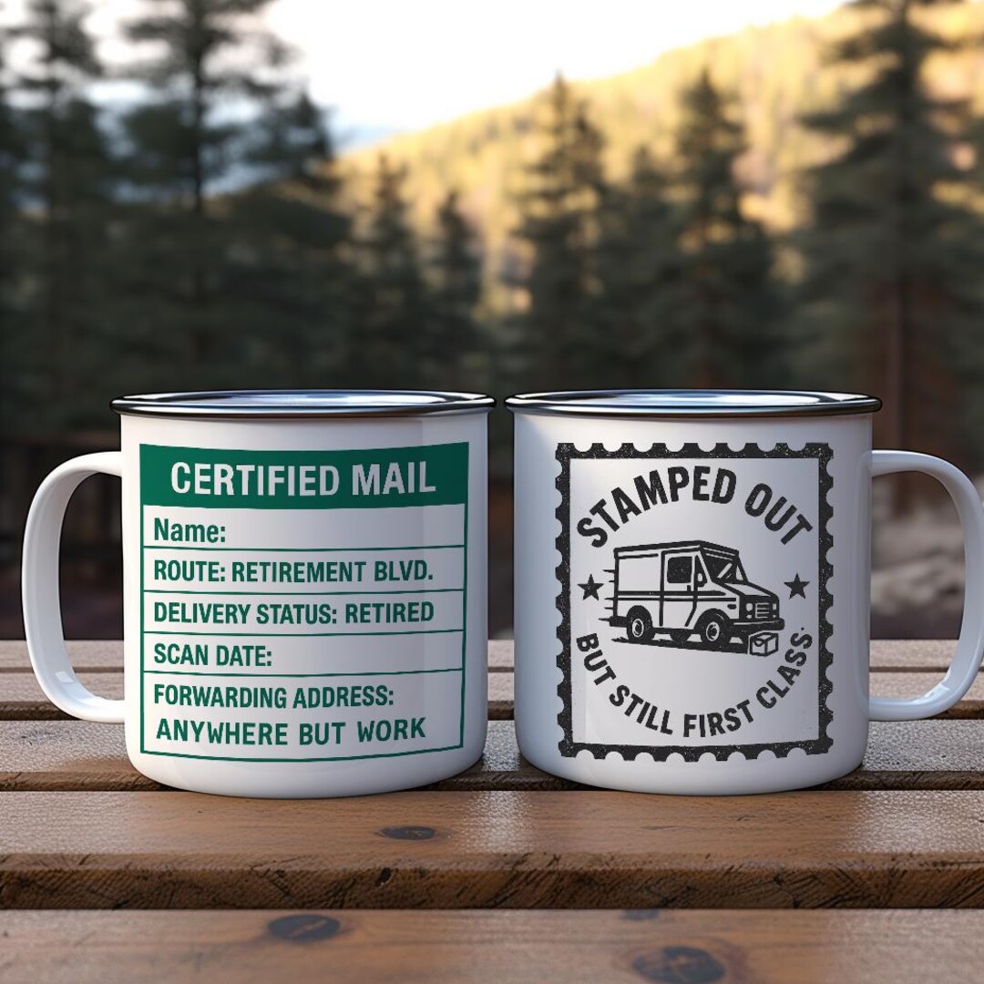 Enamel Camp Cup, Certified Mail, Stamped Out but Still First Class ...