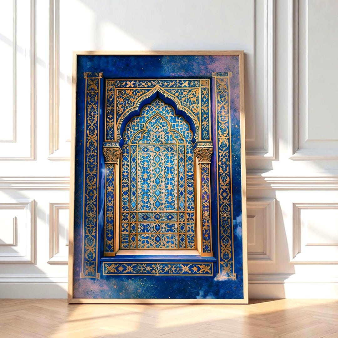 Islamic Wall Art – Persian Mosque Wall Art, Sacred Geometry Print ...