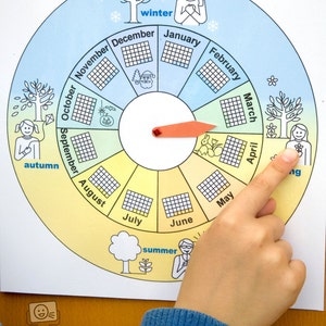 Months and Seasons Chart - Etsy