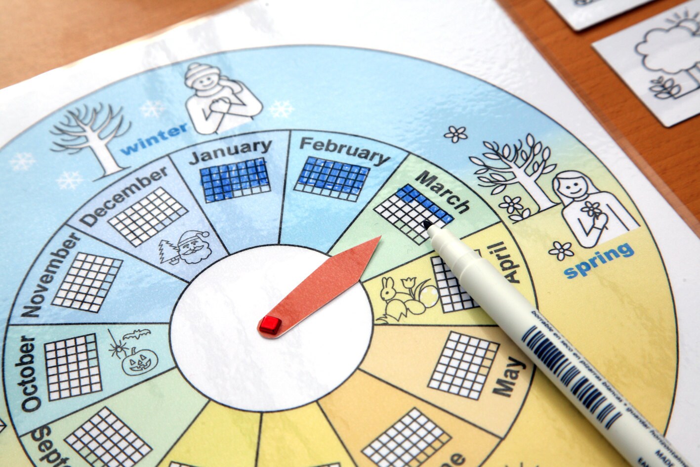 Months and Seasons Chart - Etsy