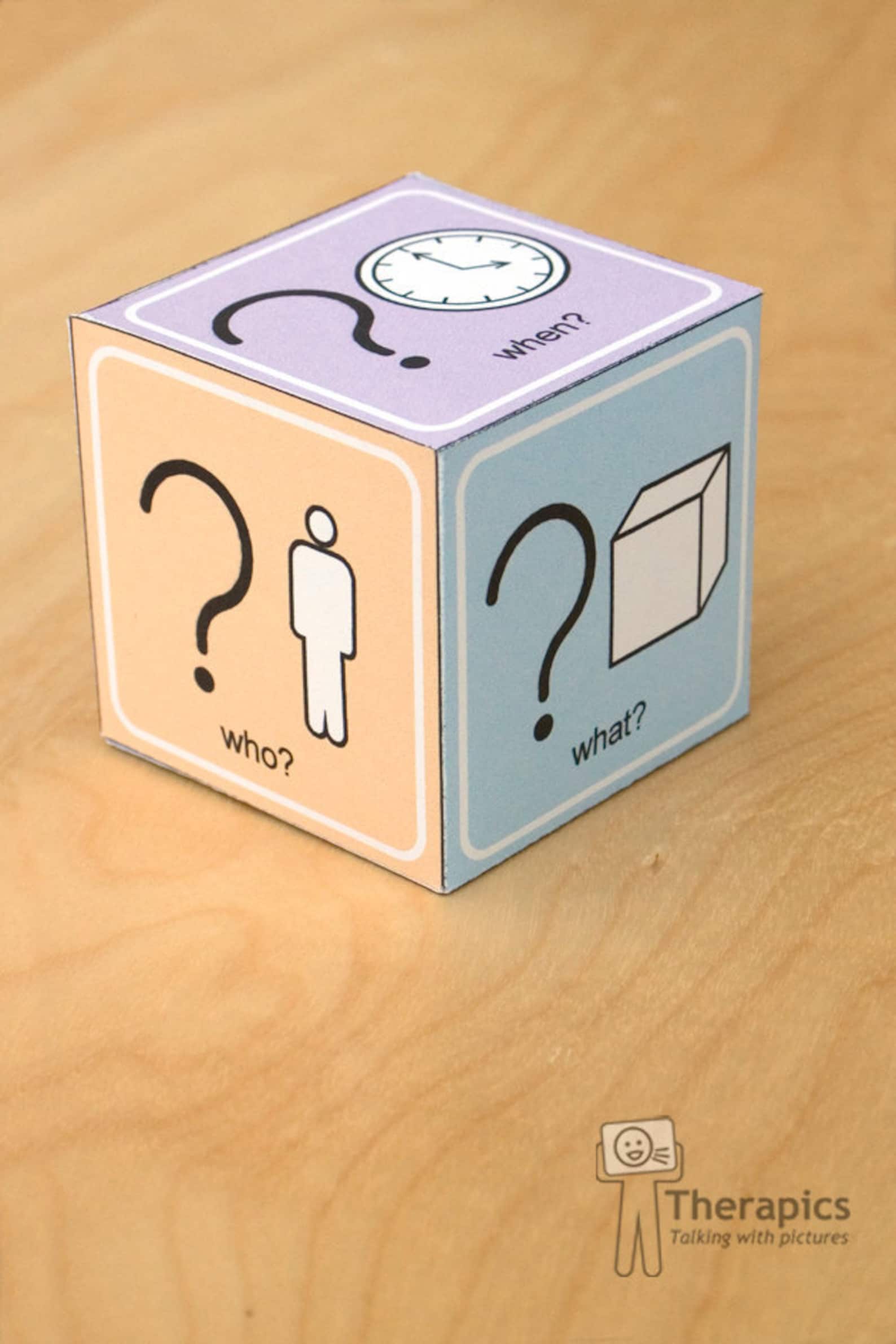 Wh Questions Dice - Digital Download - Etsy