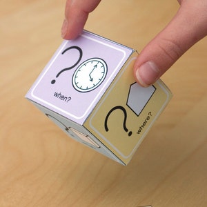 Wh Questions Dice - Digital Download - Etsy
