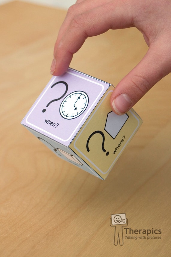 Wh Questions Dice Digital Download - Etsy UK