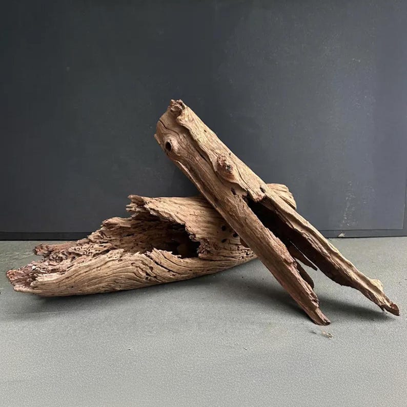 Natural Hollow Driftwood Aquarium Log Aquascape Drift Wood Stump Bonsai ...